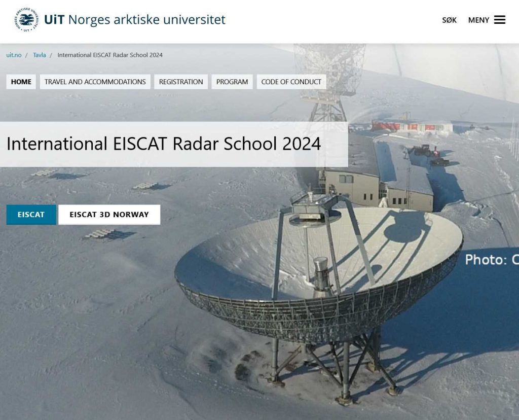 International EISCAT Radar School 2024 – 先端的レーダー研究推進センター